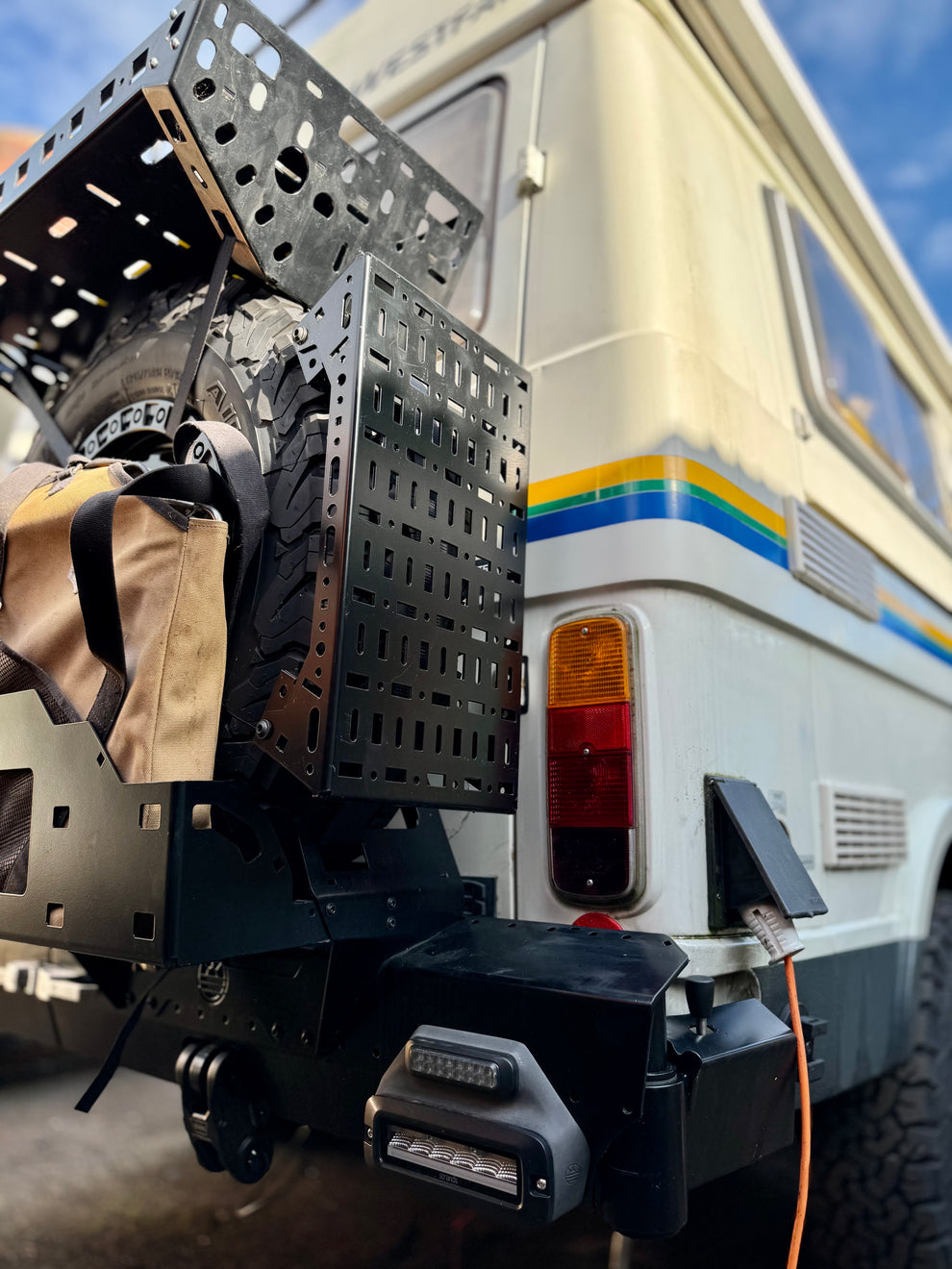 Spare Wheel Mounted Cargo Storage Plate – Wheeliams