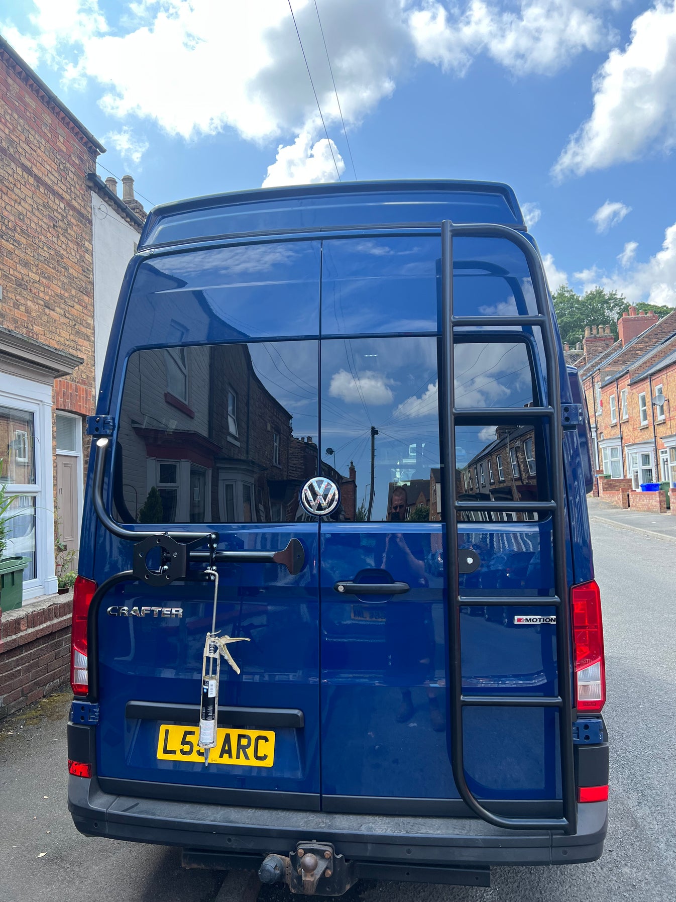 VOLKSWAGEN CRAFTER 2018+, MAN TGE 2018+ Rear Door Tubular Ladder - RH ...