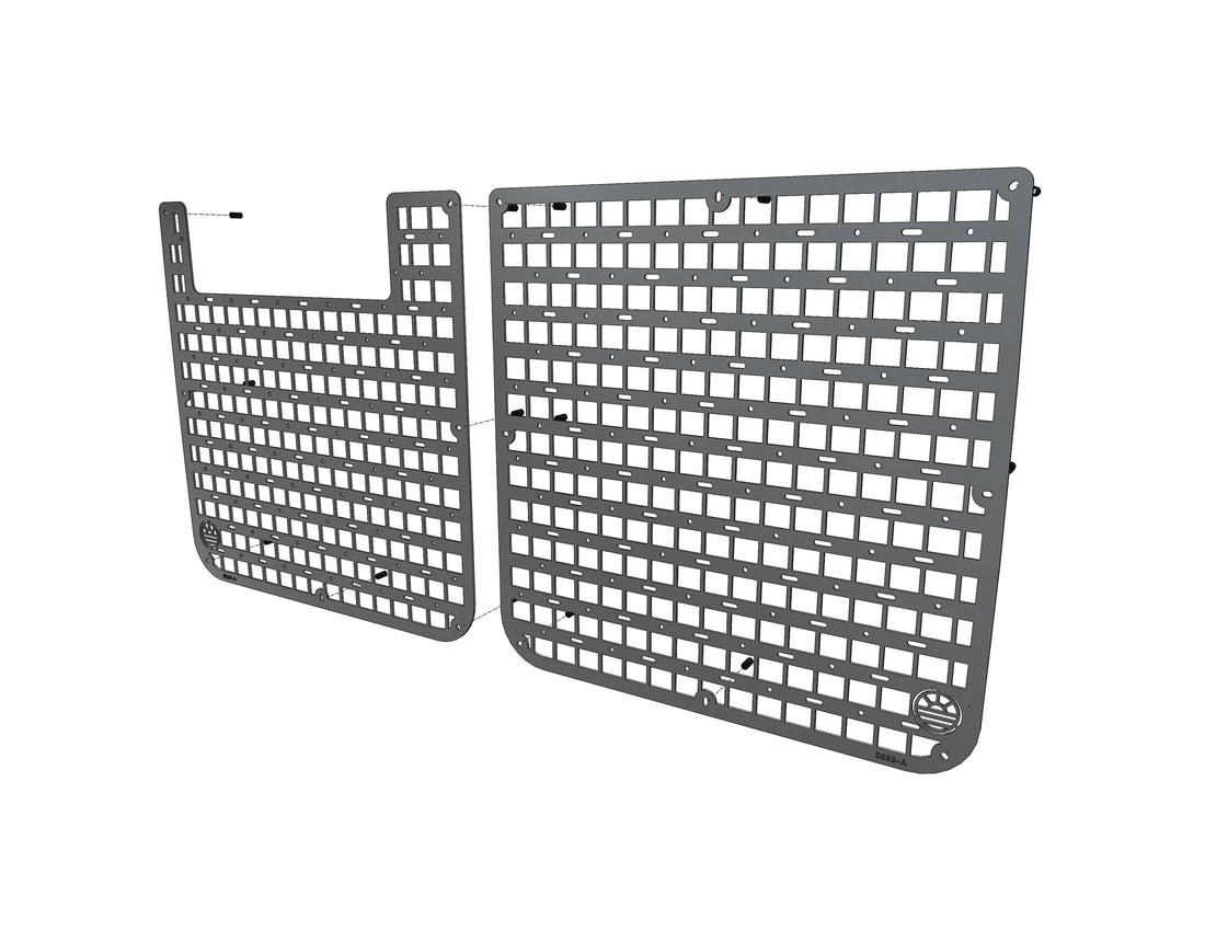 Mercedes Sprinter T1N (901/903) MOLLE panel rear door card storage sys ...